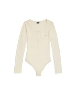 Polo Ralph Lauren Scoop Neck Henley Bodysuit