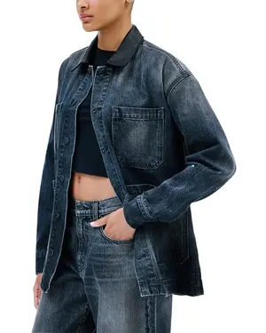 SLVRLAKE Oversized Worker Denim Jacket