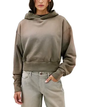 SLVRLAKE Cropped Ombre Hoodie