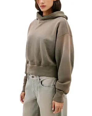 SLVRLAKE Cropped Ombre Hoodie