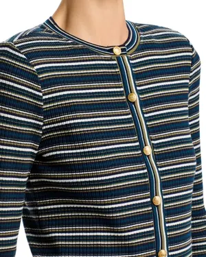 Ramy Brook Zoe Striped Cardigan