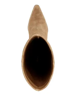 MARC FISHER LTD. Tarrie Wide Calf Boots - Medium Natural