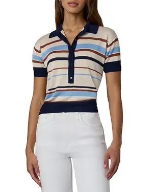 Joe's Jeans The Stella Polo Sweater - Oatmeal Azure