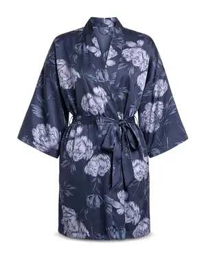 MIDNIGHT BAKERY Stretch Satin Robe