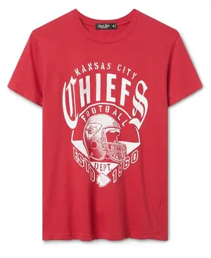 Junk Food Clothing Kansas City Chiefs Gridiron Vintage Tee - Licorice