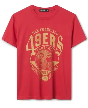 Junk Food Clothing San Francisco 49ers Gridiron Vintage Tee - Licorice