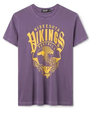 Junk Food Clothing Minnesota Vikings Gridiron Vintage Tee - Purple