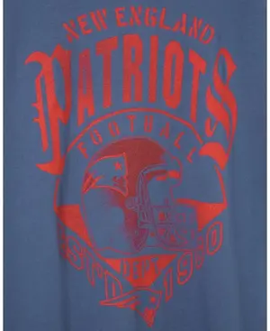 Junk Food Clothing New England Patriots Gridiron Vintage Tee - True Navy