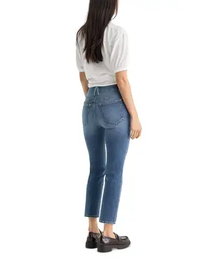 Good American Soft Tech Good Legs Mid Rise Straight Jeans
