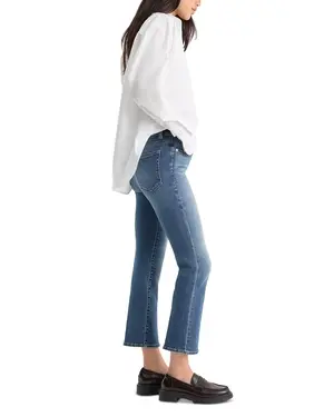 Good American Soft Tech Good Legs Mid Rise Straight Jeans