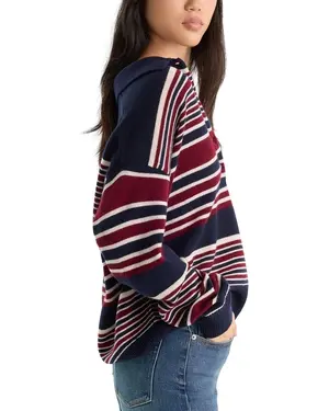 Good American The Oversized Rugby Sweater