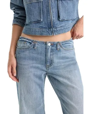 Good American Ghost Waist Low Rise Loose Jeans