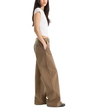 Good American Low Slung Baggy Trousers
