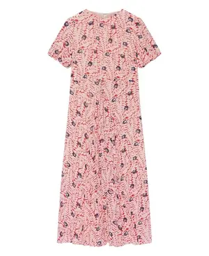 Mint Velvet Printed Puff Sleeve Maxi Dress