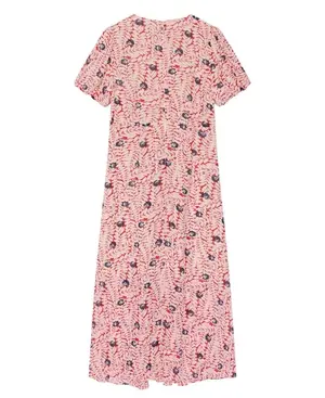 Mint Velvet Printed Puff Sleeve Maxi Dress