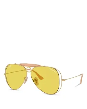 Ray-ban X Dolce & Gabbana Aviator Sunglasses, 58mm - Arista/yellow