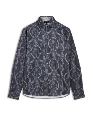 Ted Baker London Baddley Regular Fit Lace Pattern Shirt