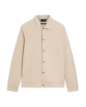 Ted Baker London Wilkes Regular Fit Long Sleeve Polo Shirt - Taupe