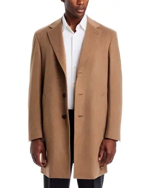 Canali Kei Quilted Interior Topcoat - Dark Beige