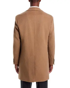 Canali Kei Quilted Interior Topcoat - Dark Beige