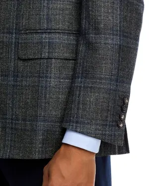 Canali Regular Fit Check Sport Coat