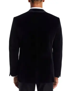Canali Sienna Velvet Shawl Tuxedo Jacket - Black