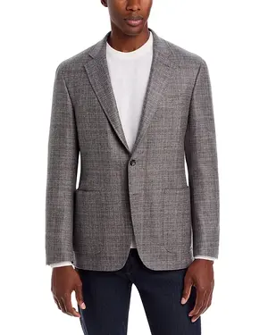 Canali Kei Textured Solid Trim Fit Sport Coat
