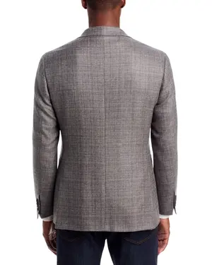 Canali Kei Textured Solid Trim Fit Sport Coat