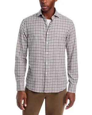 Canali Check Sport Shirt - White