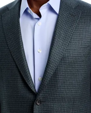 Canali Regular Fit Sport Coat With Tonal Houndstooth