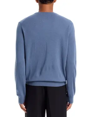 Canali Wool & Cashmere Crewneck Sweater - Blue