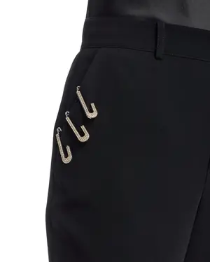 Cinq À Sept Kerry Rhinestone Pin Cropped Pants