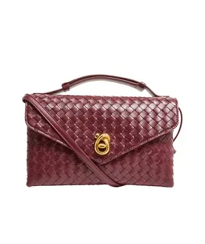 Bottega Veneta Knot Lock Shoulder Bag - Red