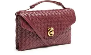 Bottega Veneta Knot Lock Shoulder Bag - Red