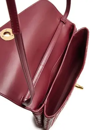 Bottega Veneta Knot Lock Shoulder Bag - Red