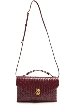 Bottega Veneta Knot Lock Shoulder Bag - Red