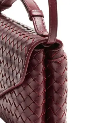 Bottega Veneta Knot Lock Shoulder Bag - Red