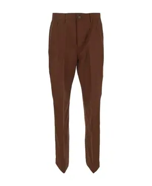 Valentino Garavani Straight Leg Tailored Pants - Brown