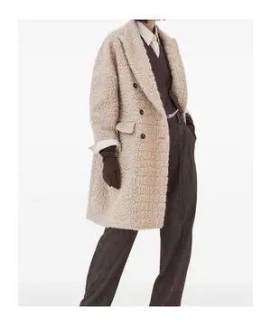 Brunello Cucinelli Boucle Sequin Coat
