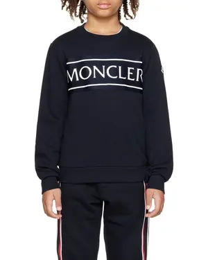 Moncler Logo Print Crewneck Sweatshirt