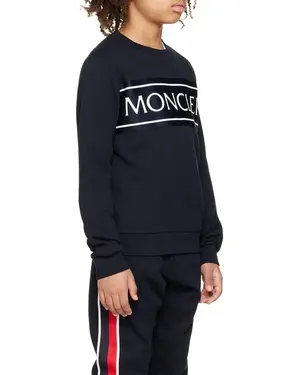 Moncler Logo Print Crewneck Sweatshirt