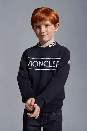 Moncler Logo Print Crewneck Sweatshirt