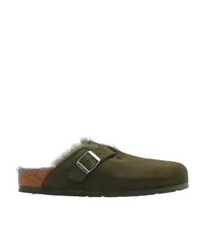 BIRKENSTOCK Boston Shearling Sandals - Black