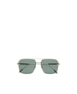 Zegna Logo Sunglasses - Green