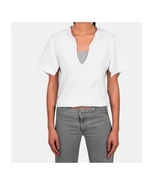 Gimaguas Alina V-neck T-shirt - White