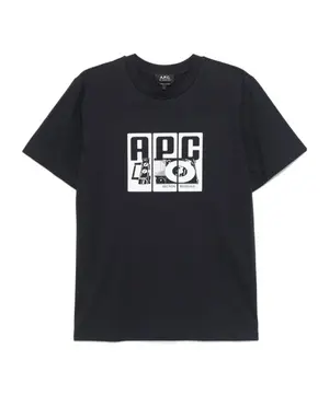 A.p.c. Platine Logo Printed T-shirt - Dark Navy