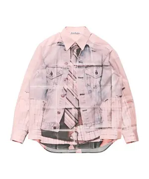 Acne Studios Printed Button-up Shirt - Pink