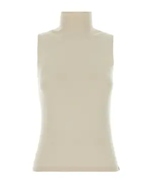 Extreme Cashmere Sleeveless Mock Neck Top