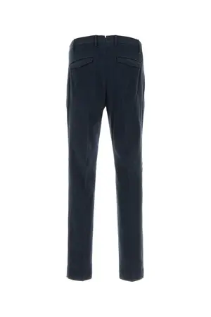 PT TORINO Tailored Trousers With Belt Loops - Navy Blue