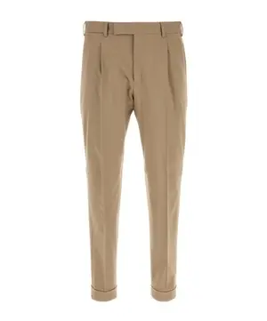 PT TORINO Casual Trousers With Belt Loops - Beige